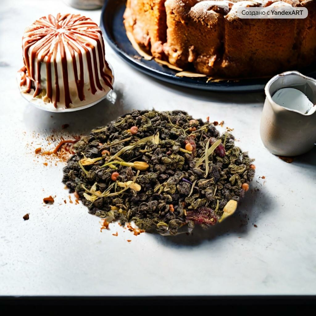 Уссурийский Тигр (100 гр) Купаж чая Улун и Ганпаудер с клюквой, цветами жасмина, листьями бамбука и семенами лимонника