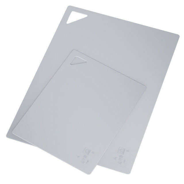 Набор досок раздел. 2шт 35х25/25х17см гибкие пластик серый