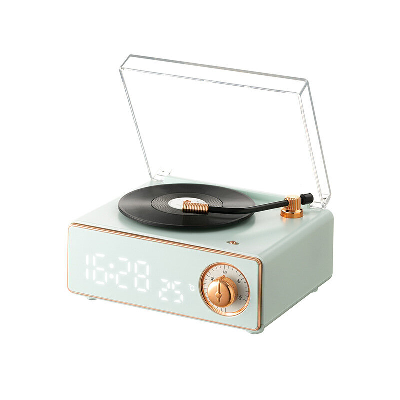 Bluetooth-динамик Yan Zhe, проигрыватель виниловых пластинок, 5Вт, синий