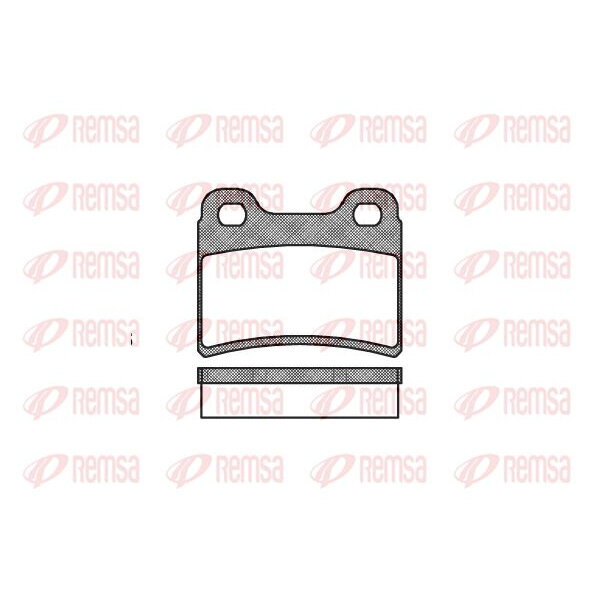 Колодки тормозные задние дисковые комплект Kia Ford Fiat, REMSA 0417.00 (1 шт.)