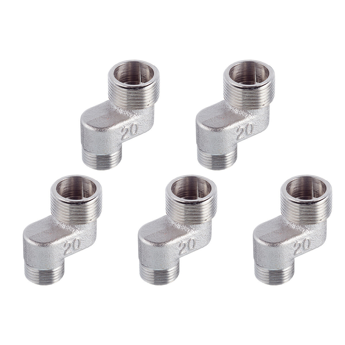 Эксцентрик 3/4 НР(ш) х 1/2 НР(ш) х 20 мм латунный (5 шт.)