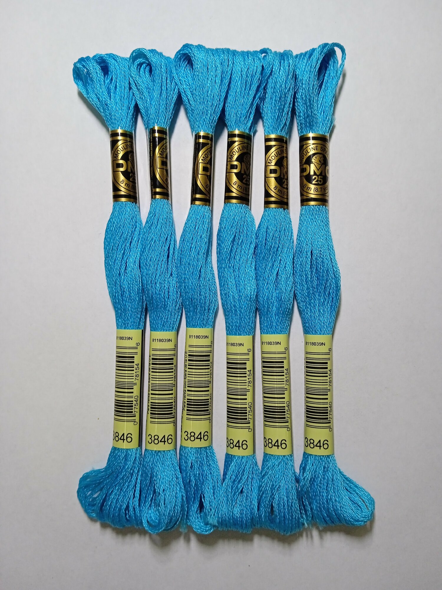 Набор ниток мулине, 8 м, 6 шт DMC-3846_6