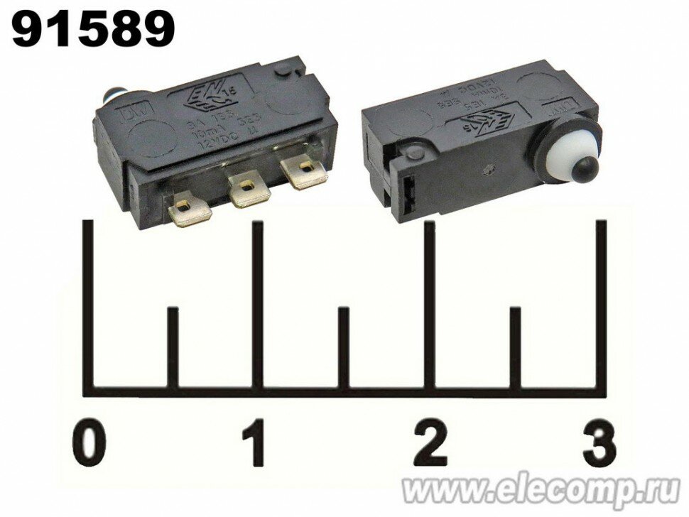 Кнопка тактовая влагозащищенная DW-N3S-00A0D черная