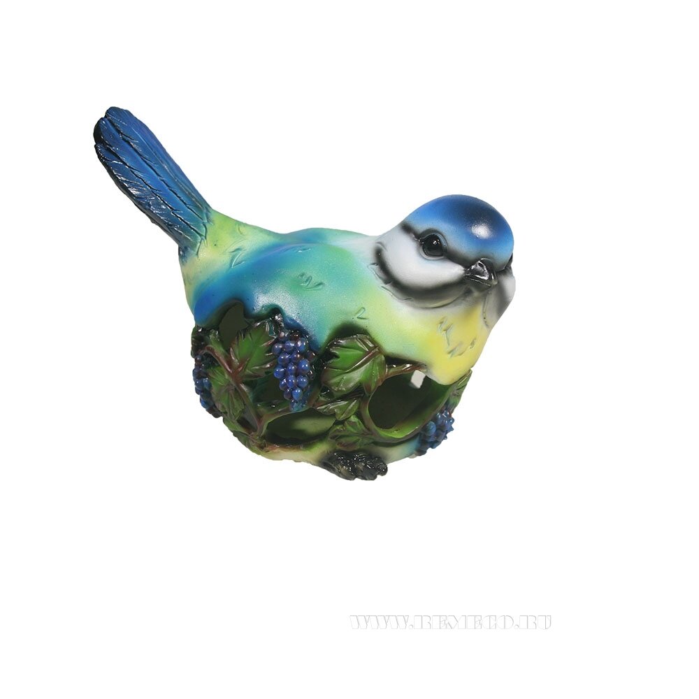 Изделие декоративное Птичка резная (синица) 13*8*11см KSMR-713336/D039