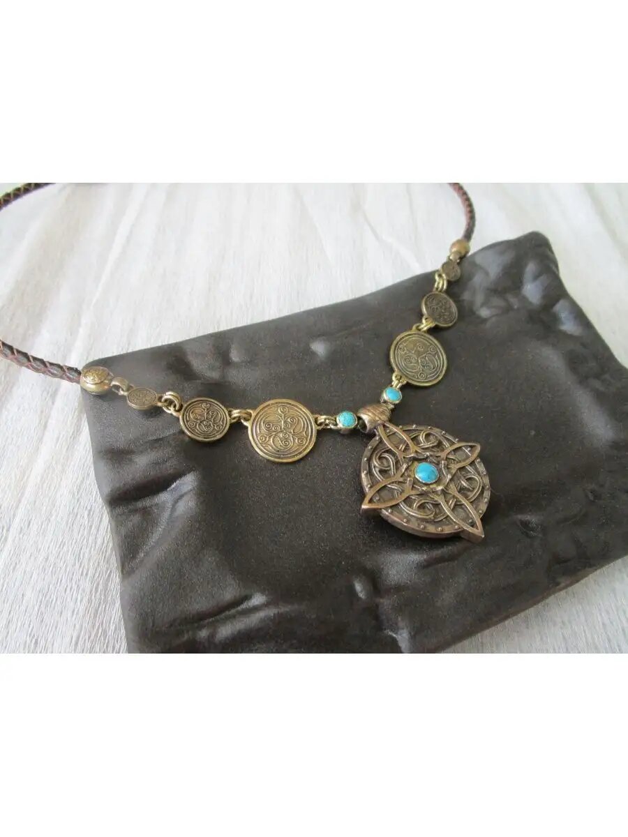 Колье, бирюза