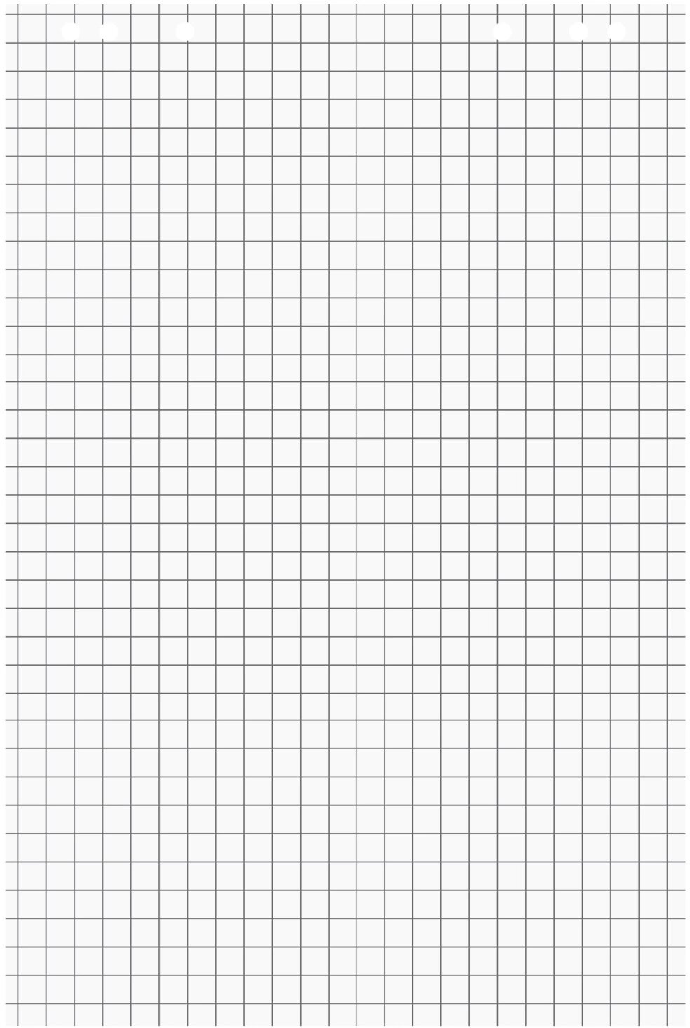 4630143156614 / Блок бумаги Silwerhof для флипчартов 67.5х98см клетка 20л (упак:5шт)