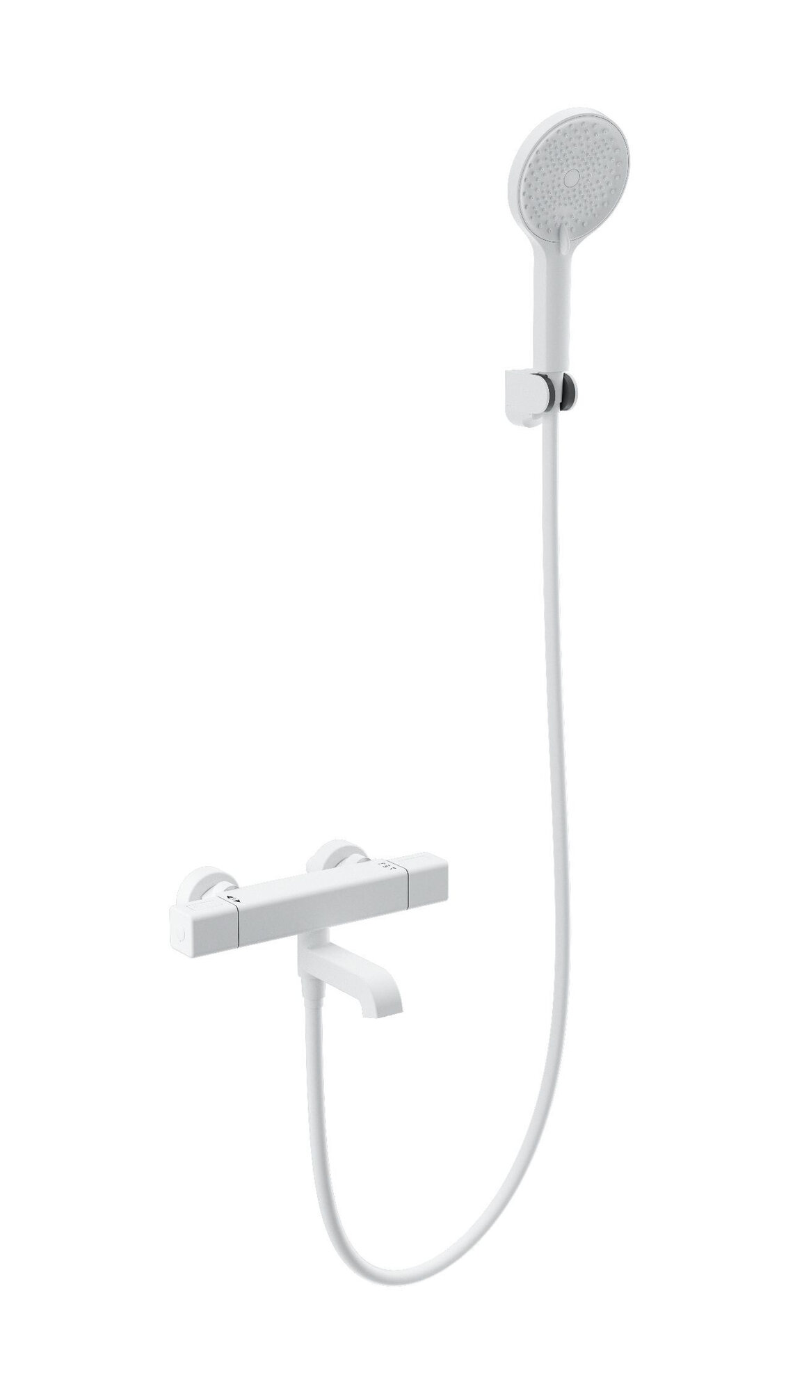 Смеситель для ванны с душем и термостатом WONZON & WOGHAND, Белый матовый (WW-B2016-A1-MW)