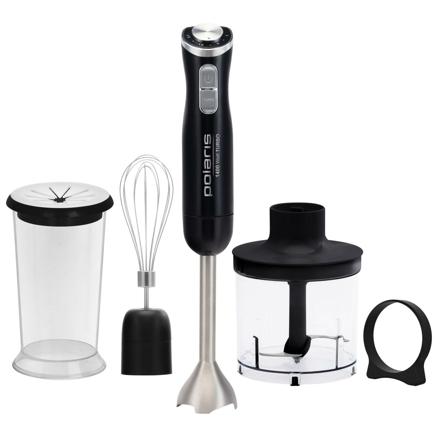 Блендер погружной Polaris PHB 1487 черный (1400Вт. Количество режимов: 2)