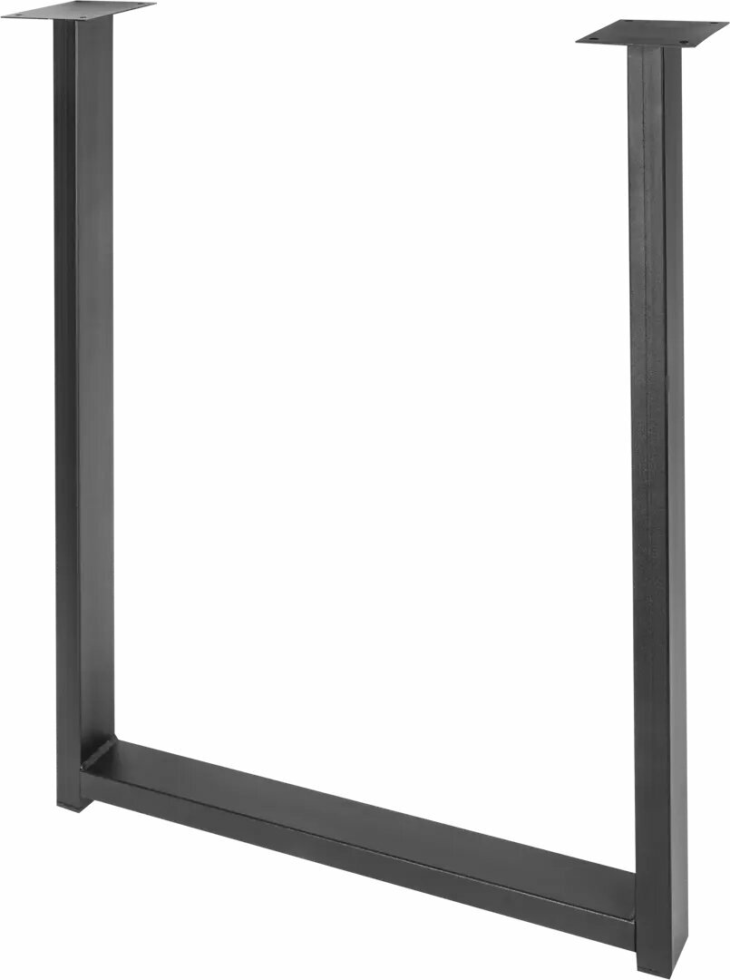 Подстолье для обеденного и письменного стола 71 см сталь цвет черный глянцевый