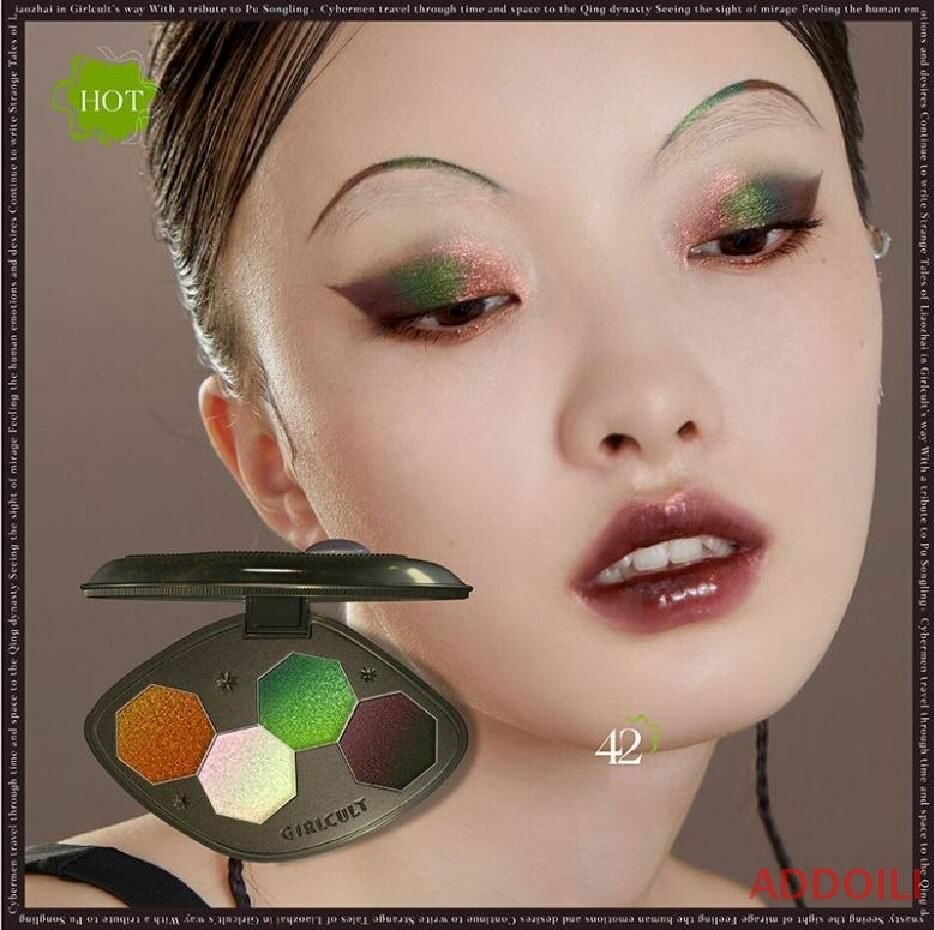 Girlcult Garden Dream Четырехцветная матовая палитра теней для век Chameleon Pearl Aurora