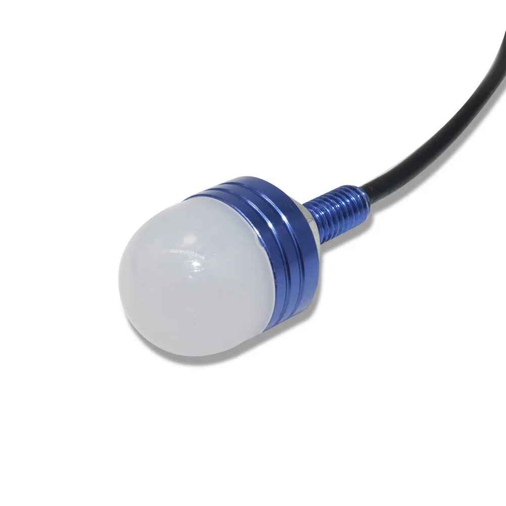 Модификация мотоцикла, 12 В, светодиодный стоп-сигнал, задний фонарь, декоративный фонарь для электромобиля, винсветильник M6, дневные ходовые огни Белый, Blue