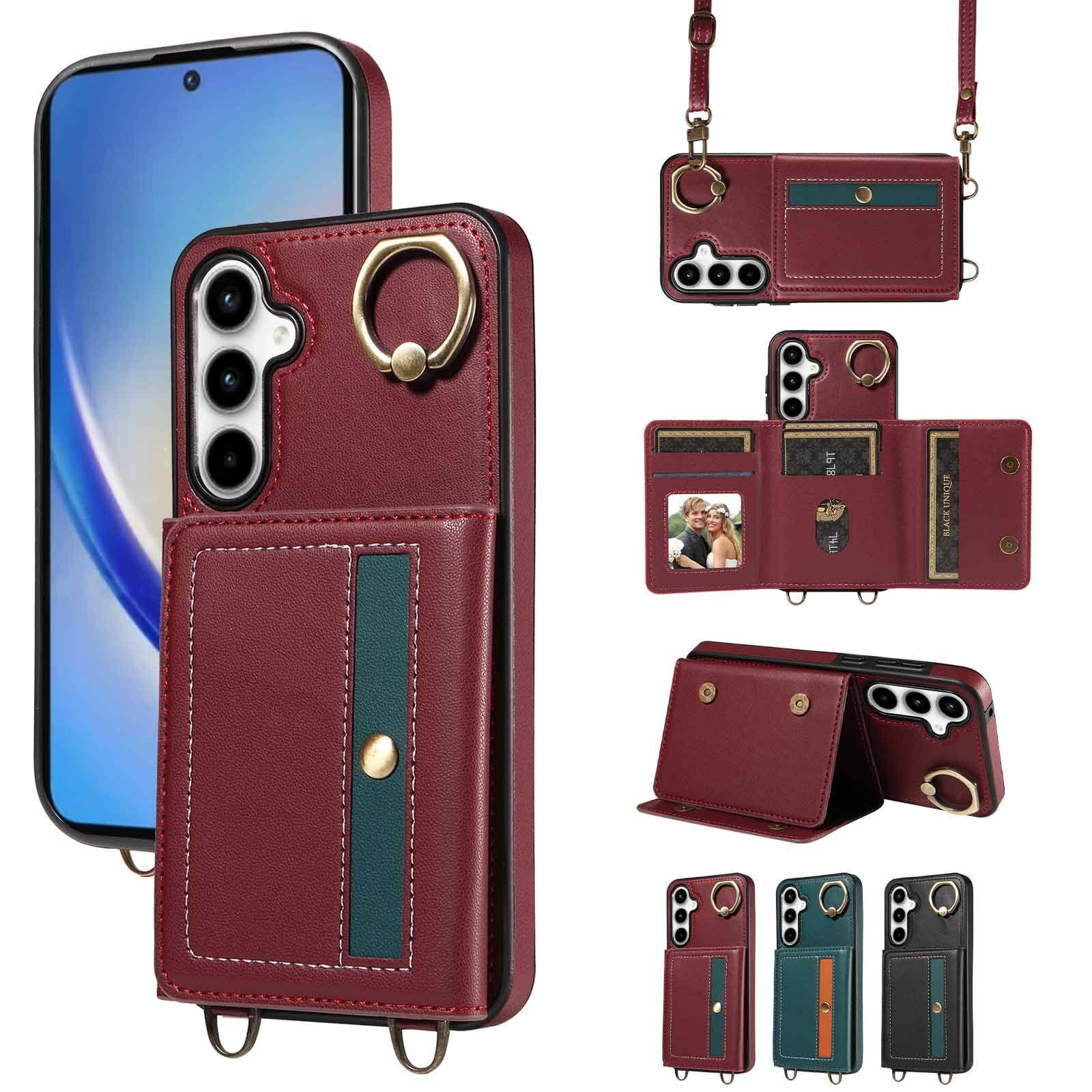 Чехол для Samsung Galaxy A35 /(Самсунг Галакси A35) с отделением для карты, Чехол-кошелек для Кожа высокого качества, Новый продукт