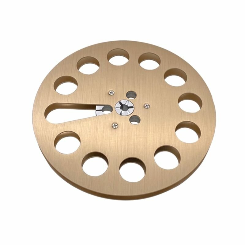 Аудиоаксессуары пустой рулон 7-дюймовой ленты с 12 отверстиями-золотой