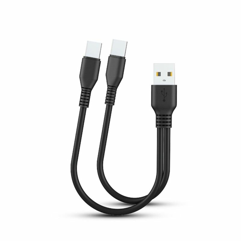 2 в 1 кабель Micro USB C, разветвитель зарядного устройства для мобильного телефона, шнур зарядки устройств двух типов, аккумулятор планшета