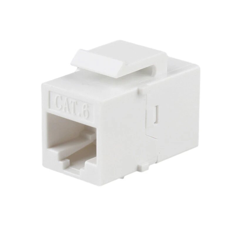 Ethernet разъем keystone CAT6 RJ45 белый или черный White CAT6