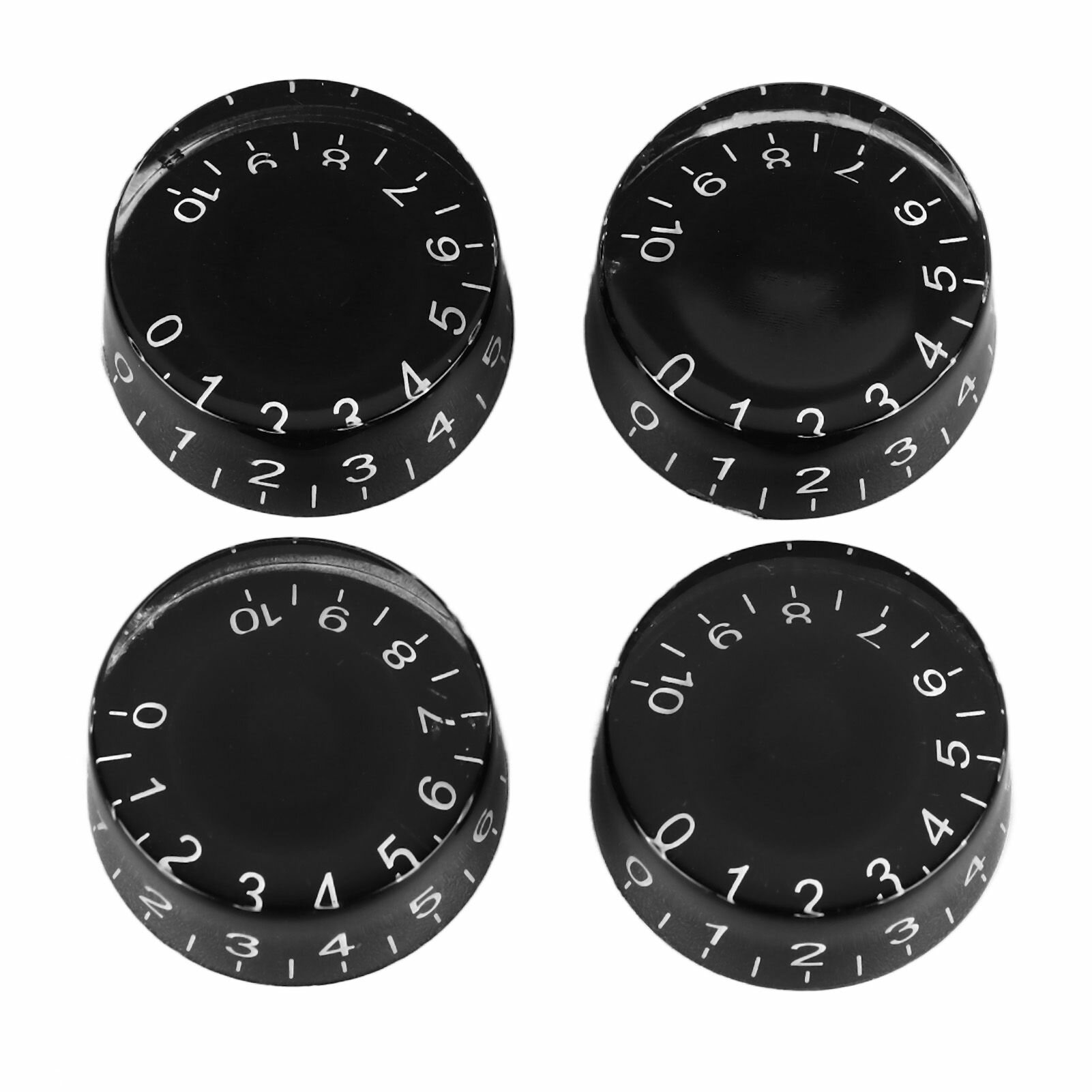 4 шт. Контрольные переключатели для электрогитары Volume/Tone, прозрачные