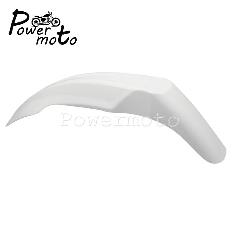 Переднее крыло мотоцикла Enduro Off Road, черная защита для Honda XR CRF 50 230 250 450 650, универсальные 7-цветные брызговики для колес Белый, белый