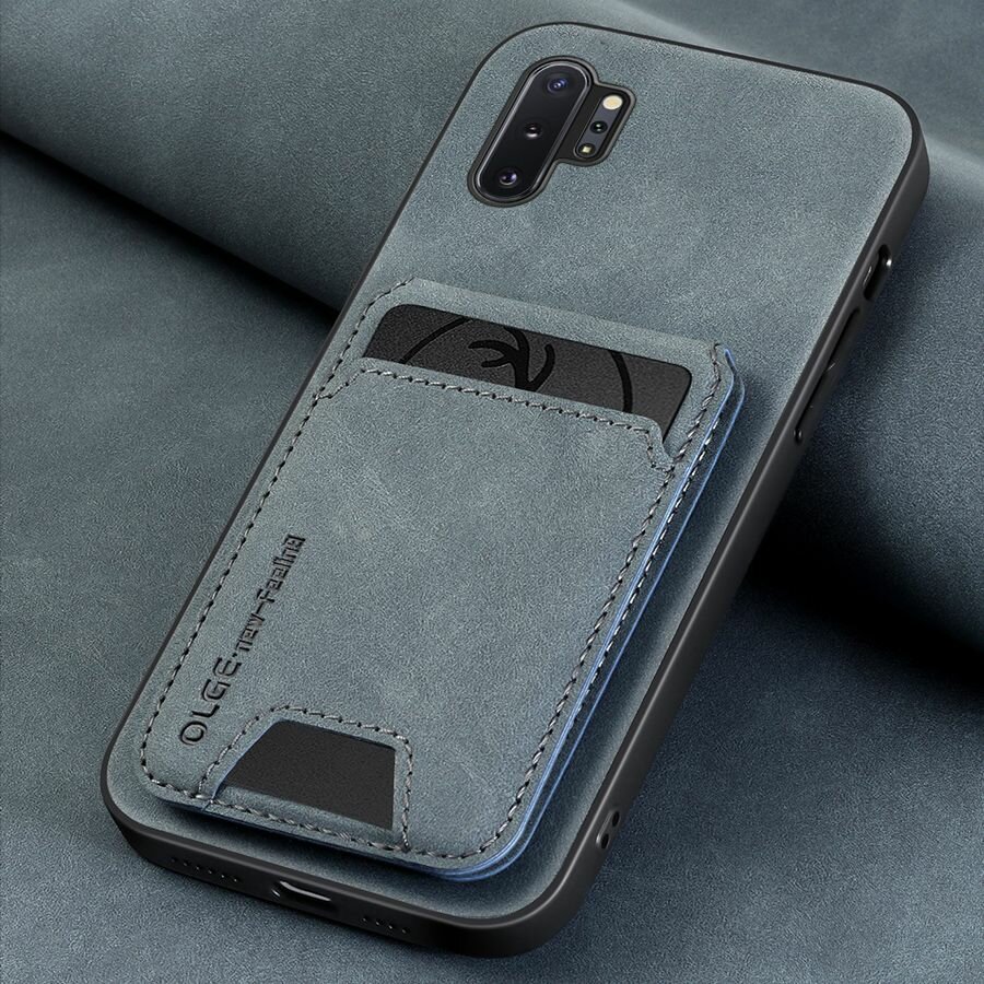 OLGE Кожаный Чехол Для Samsung Galaxy Note 10+/Note 10 Plus(на Самсунг Галакси Ноут 10 Плюс) С Картхолдером , Противоударный , Нескользящий И Удобный