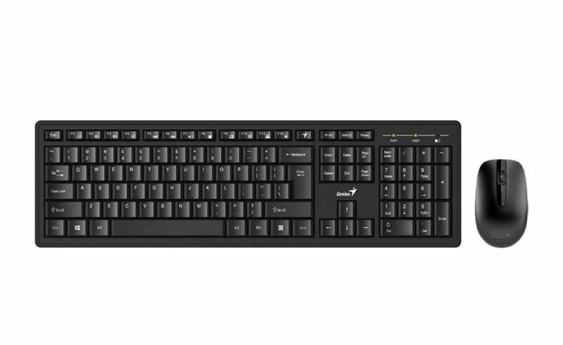 Genius Комплект клавиатура, мышь беспроводная Smart KM-8200, Русская раскладка, черный