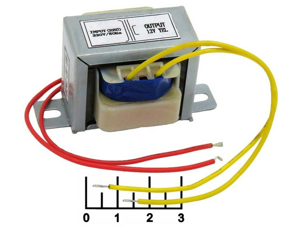 Трансформатор 12V 6W 0.5A EI-41*20