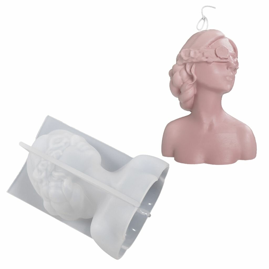 Силиконовая форма для девочки с завязанными глазами-A