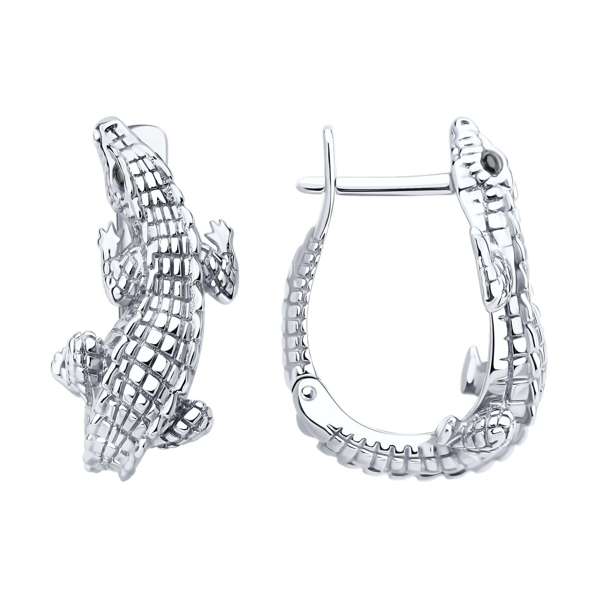 Серьги Diamant online, серебро, 925 проба, родирование