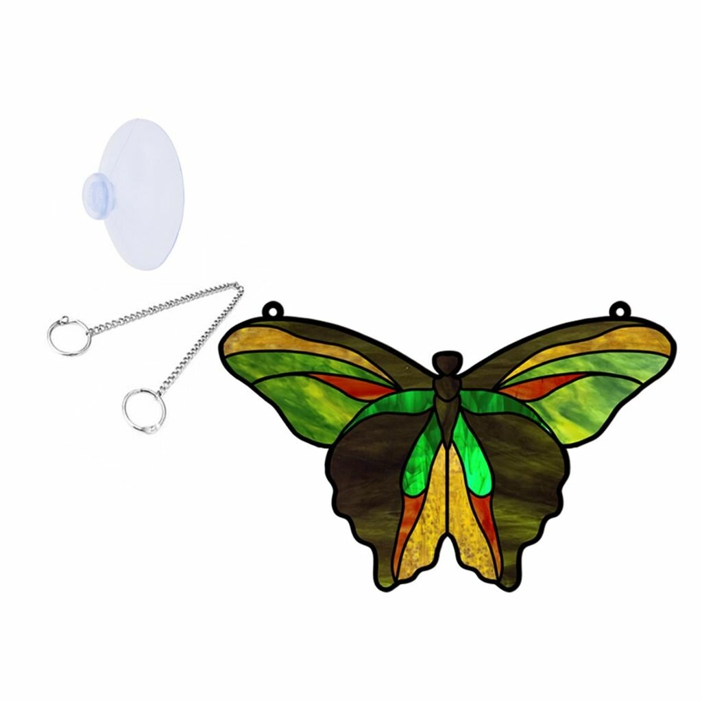 Витражные птицы, подвесные к окну, Акриловые мультяшные панно с орнаментом