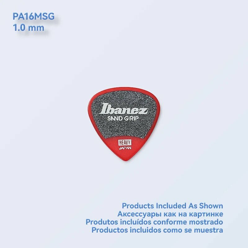 Ibanez Медиаторы Grip Wizard Series Sand Grip 0.8/1.0/1.2 мм PA16 Red 1.0