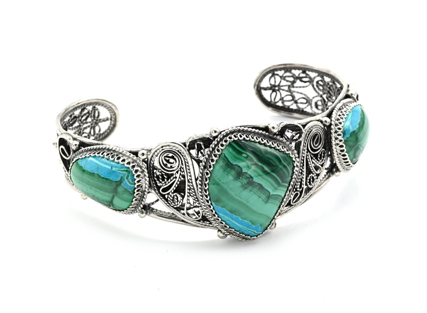 Браслет, малахит