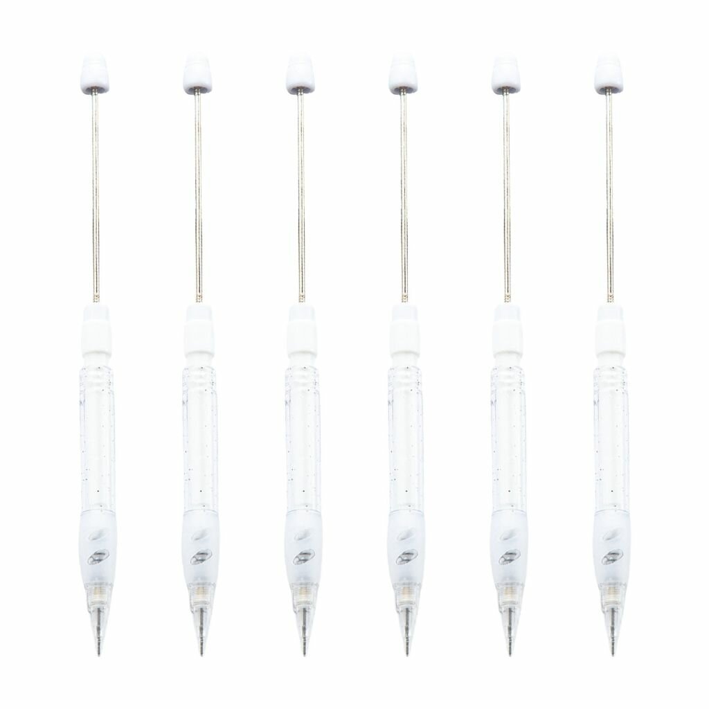 Карандаш, DIY бусинки автоматический карандаш 0.5mm - белый, упаковка 6 штук