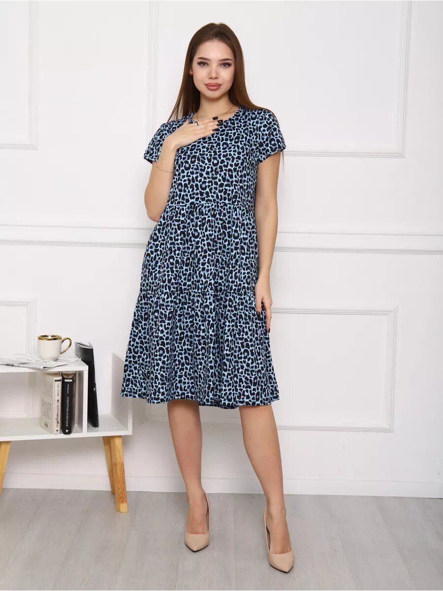 Платье трикотажное больших размеров