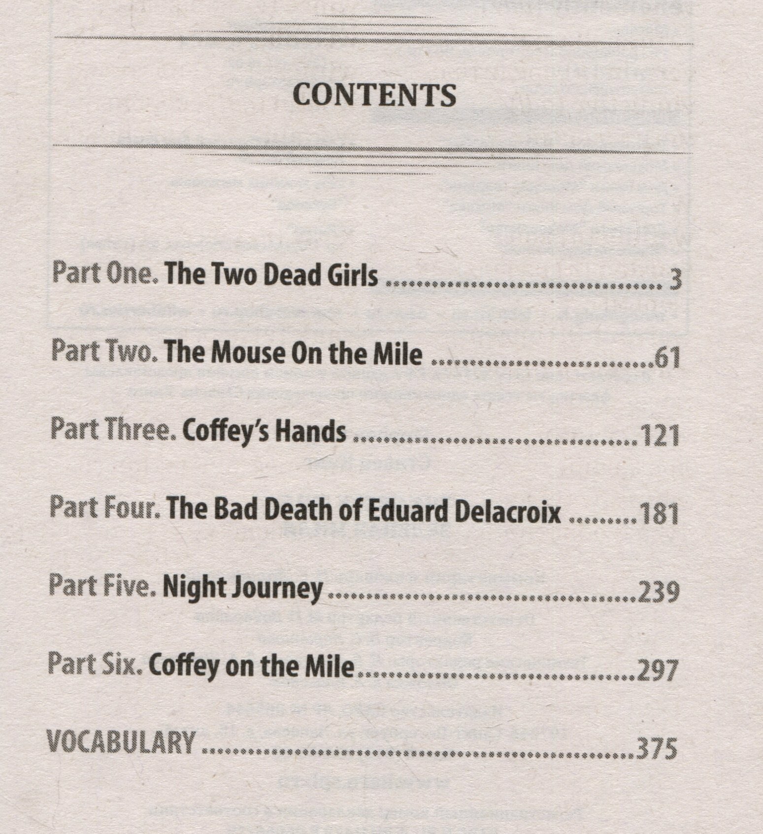 The Green Mile / Зеленая миля (Стивен Кинг)