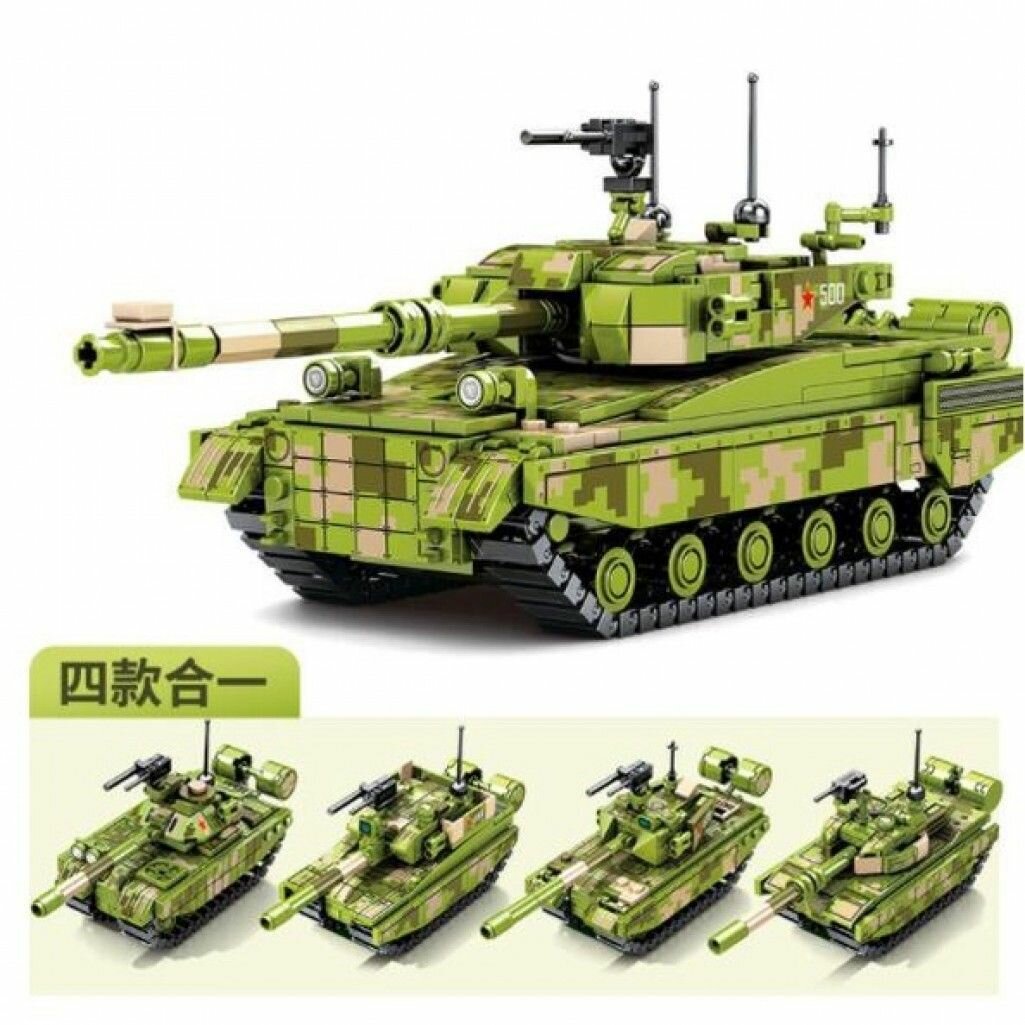 Конструктор Набор танков: 4 в 1 203101-203104 Sembo Block,