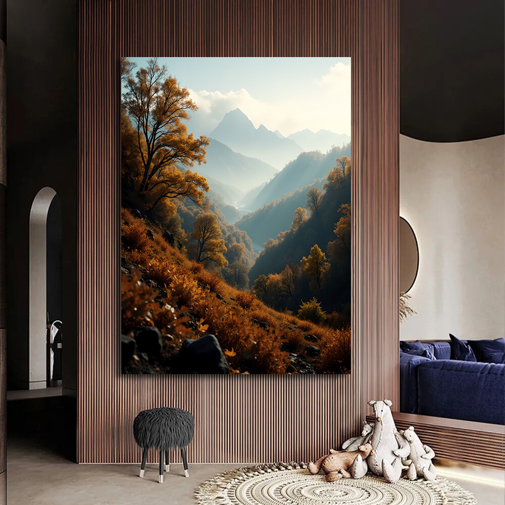 Горы, скалы / море, пляж, картина природа / пейзаж, 50х70 см.