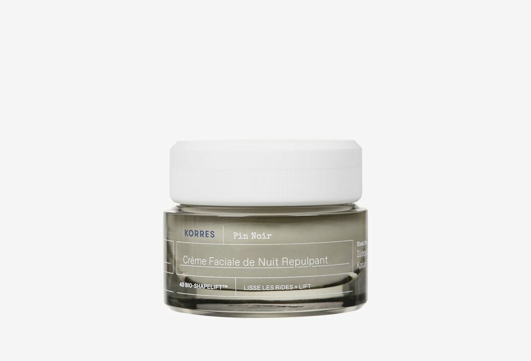 Ночной крем для лица KORRES BLACK PINE 4D BioShapeLift Plump-up Sleeping Facial 40 мл