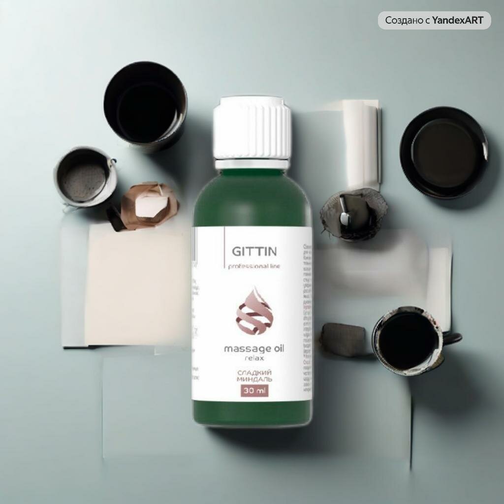 Массажное масло для тела Сладкий миндаль 30мл Гиттин повышает упругость, препятствует преждевременному увяданию кожи