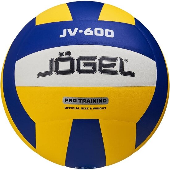 Мяч волейбольный Jogel JV-600 сине-желтый