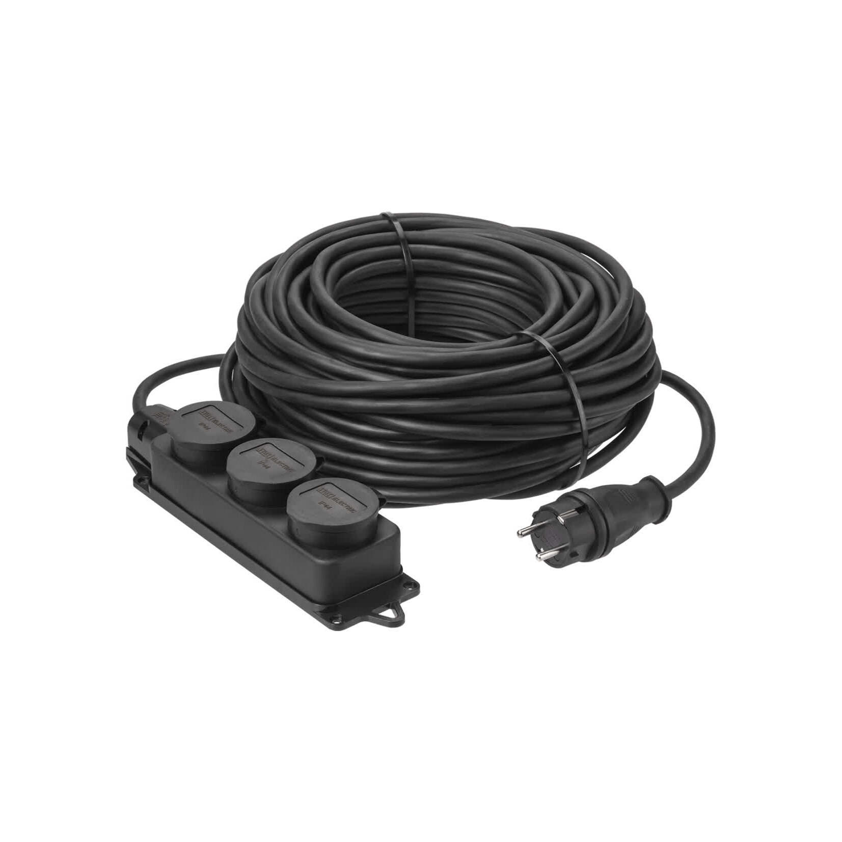 Удлинитель-шнур силовой каучук, КГ, IP44, 3 гнезда с/з, 4000 Вт, 50 м Народный У1-33264, TDM SQ1307-0250 (1 шт.)