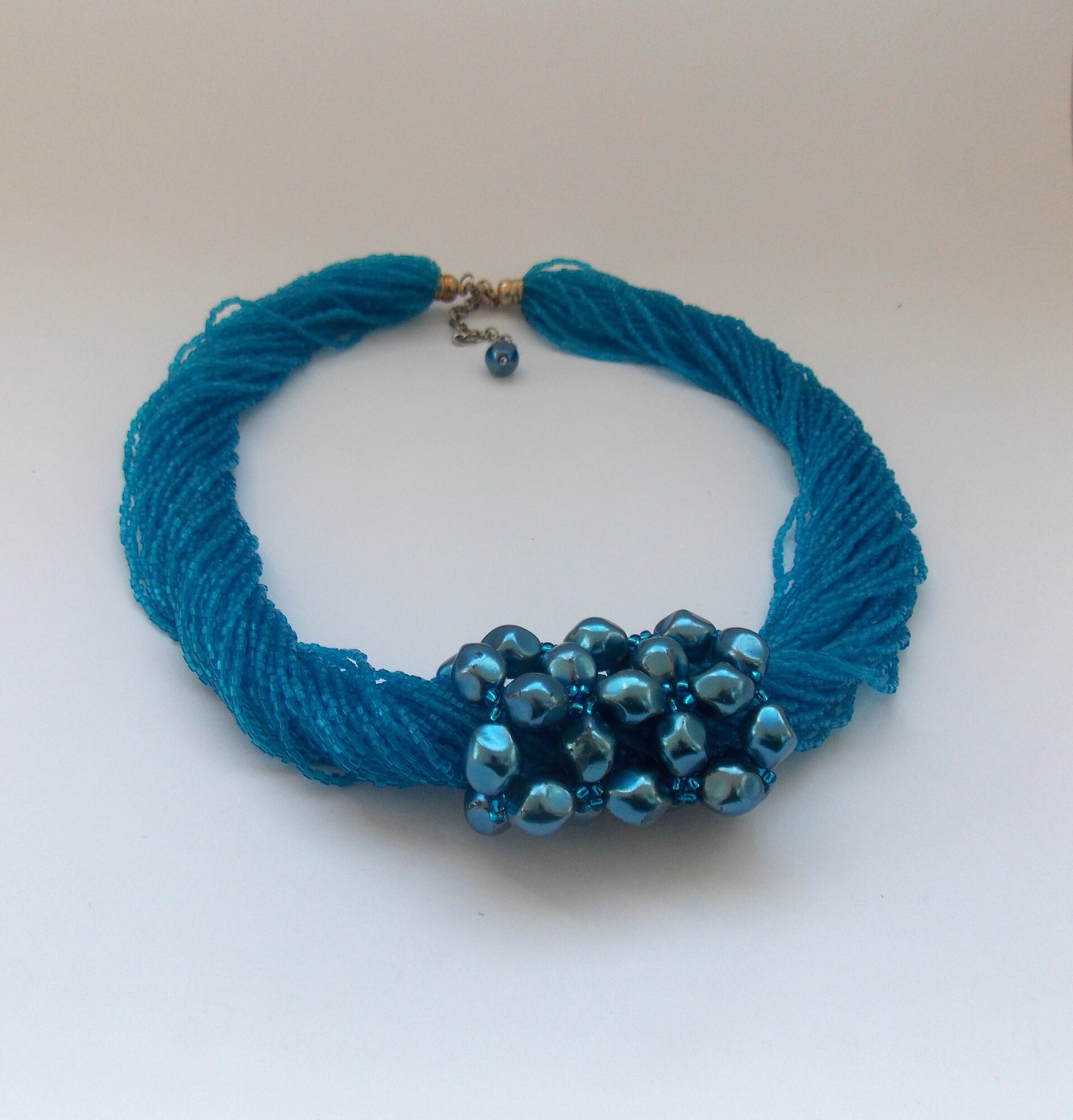 Колье, бисер, стекло