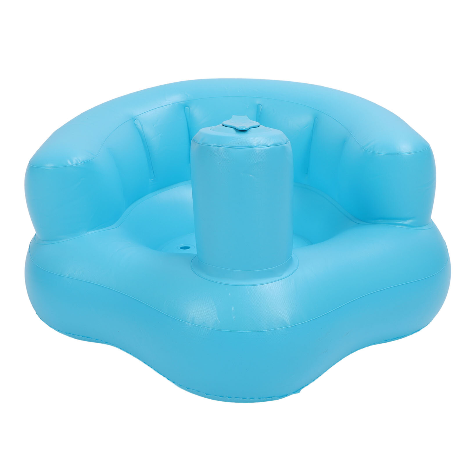 Inflatable Baby Chair Safe Built in Air Pump Soft PVC Infant Back Support Sofa for Toddler Sitting Up Learning