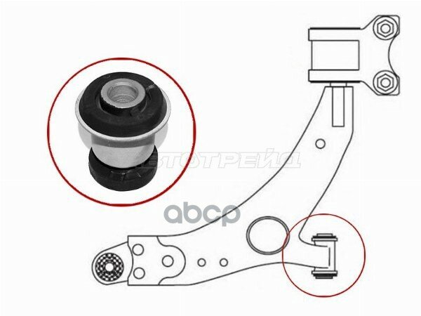 Сайлентблок рычага Ford Focus 10-19 / Kuga 08-19 Sat арт. ST-1749991