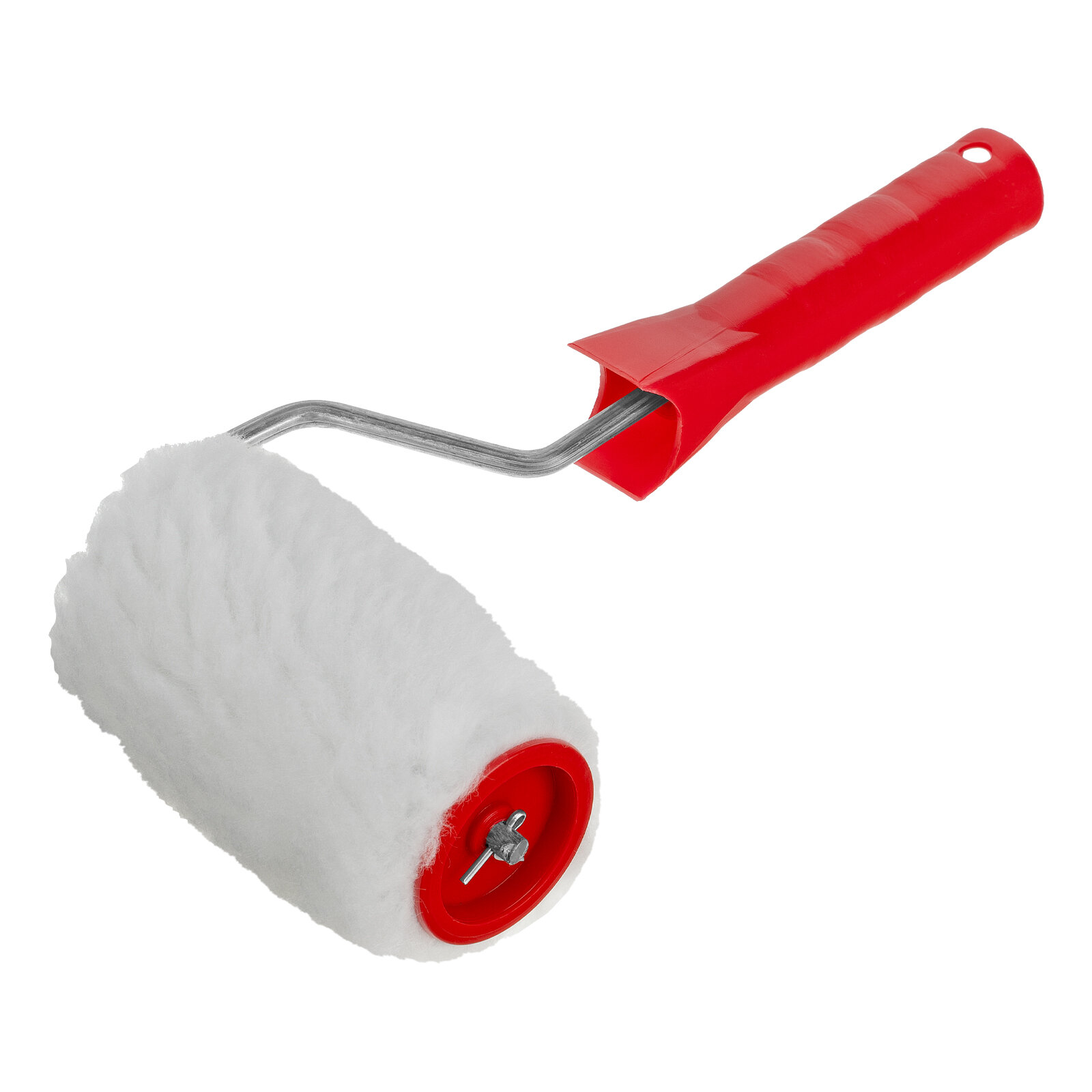 Валик малярный с ручкой Сибртех Искусственный мех, 100 х 48 х 6 мм, крепление шплинтом, 80151