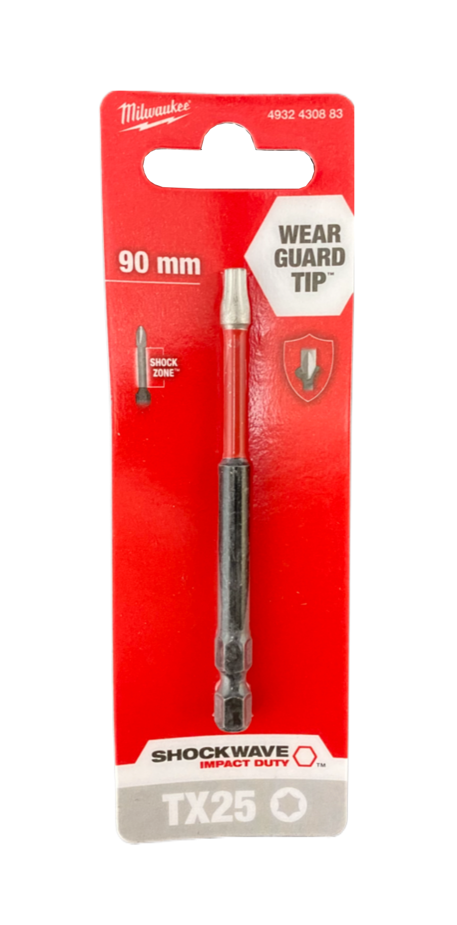 Бита Milwaukee Shockwave Impact Duty TX25 90мм, 4932430883
