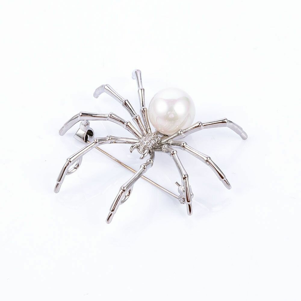 Брошь, жемчуг имитация