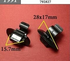 AUTOGUR клипса крепежная Peugeot-Citroen 792827 AGA1127 набор 5 шт