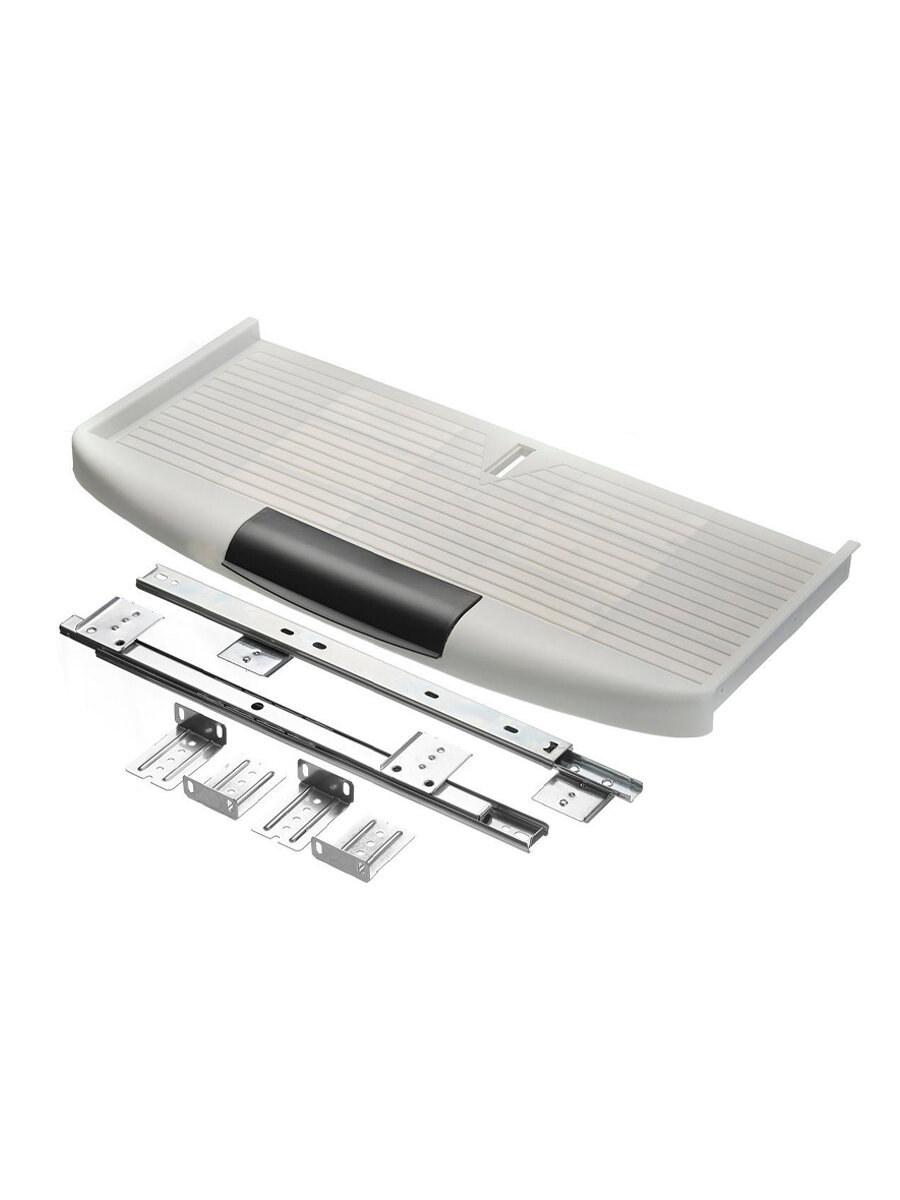 Выдвижная полка для клавиатуры (с направляющими) GTV (Польша) серая