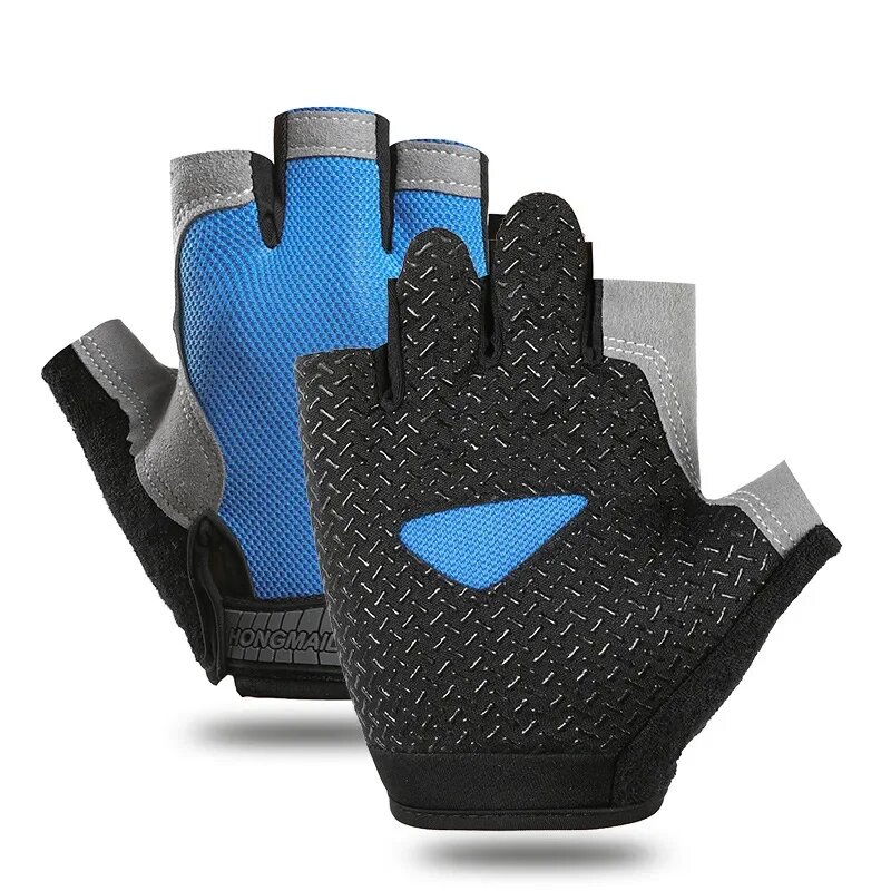 Велосипедные перчатки без пальцев Dark blue XL