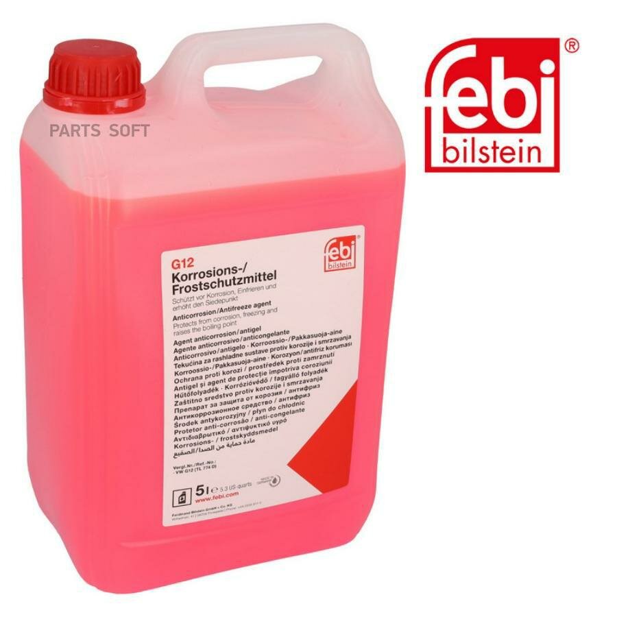Антифриз febi korrosions-frostschutzmittel g12 концентрат красный 5 л 22272