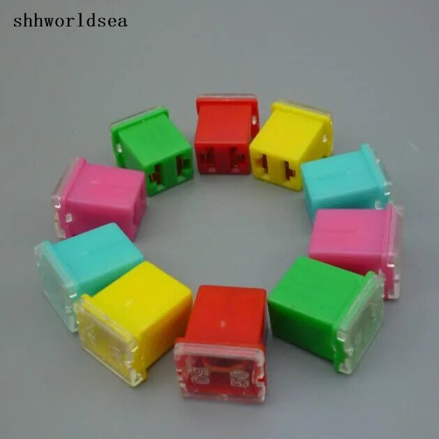 Shhworldsea 10 шт, бесплатный выбор из короткого смешивания, автоматический предохранитель MAX, 20A, 30A, 40A, 50A, 60A, автомобильный предохранитель, автоматический предохранитель, ссылка