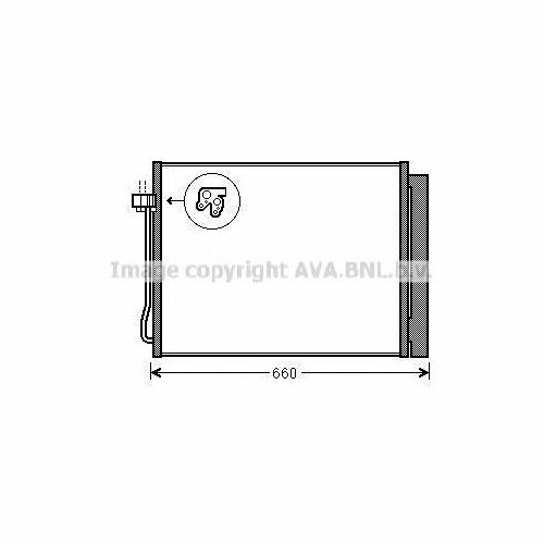 Конденсатор, кондиционер, AVA BWA5377D (1 шт.)